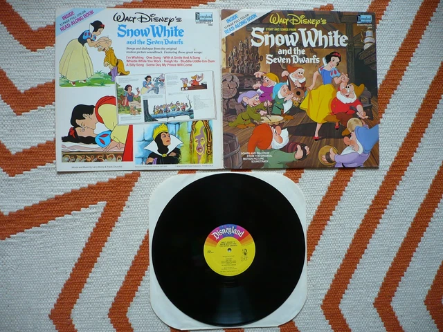 Walt Disney Snow White Seven Dwarfs Vinyl Us 1980 Disneyland