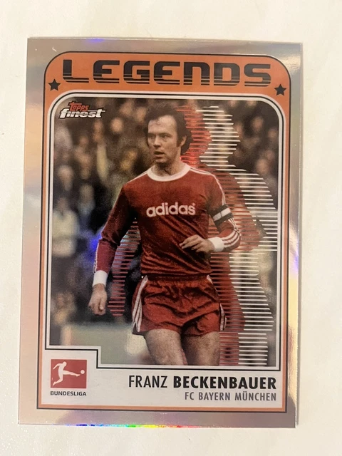 CARTA TOPPS FINEST 2022/23 Franz Beckenbauer Bayern Monaco Club Legends ...