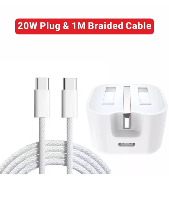 20W FAST PD Type-C USB-C Fast Charger Plug for iPhone 15-16 Samsung S8-s24 Ultra £9.99 - PicClick UK