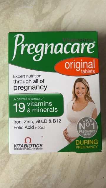 PREGNACARE ORIGINAL FORMULA Tablets During Pregnancy Support Vitamins ...