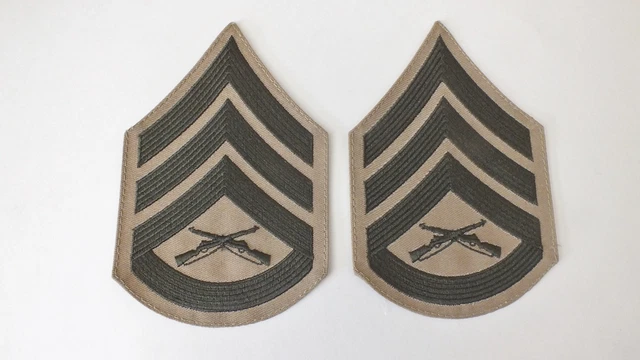 USMC U.S. MARINE Corps Enlisted Rank Staff Sergeant E-5 Field Chevron ...