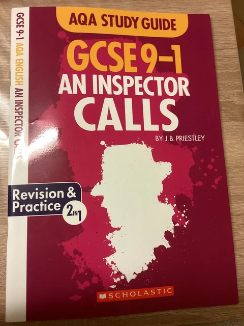 GCSE AQA ENGLISH an inspector calls revision and practice scholastic ...
