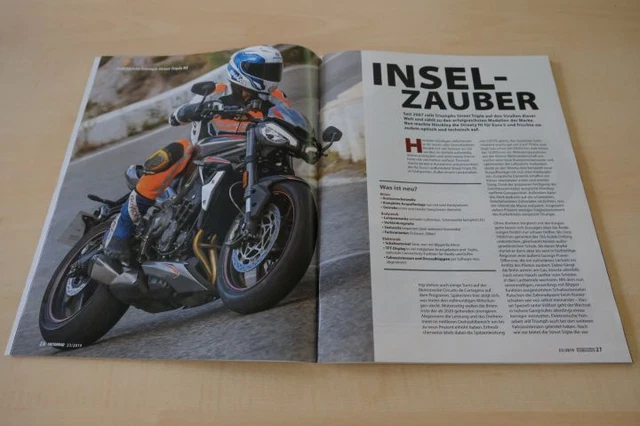 MOTORRAD 14336) TRIUMPH Street Triple RS mit 123PS im Fahrbericht auf 4 ...