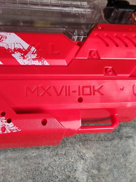 NERF RIVAL NEMESIS Blaster MXVII-10K Red Full Auto Complete Working $100.00 - PicClick CA