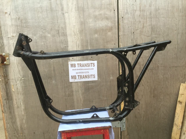 NORTON WIDELINE FEATHERBED Frame With Red V5C Log Book Triton Project £ ...