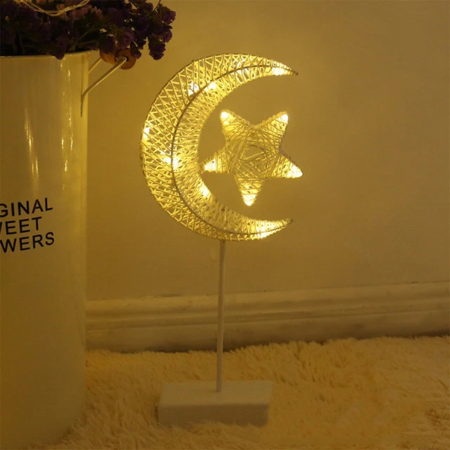 STAR MOON PLATFORM Lights Child Shaped Led Night Lamp Hanging Christmas ...