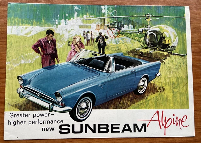 SUNBEAM ALPINE 1725CC brochure manuale parte S manuale Tiger V8 90 80 ...