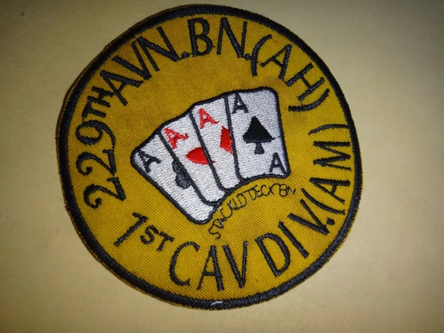 VIETNAM WAR PATCH US 229th Aviation Battalion 1st Calvary Div. STACKED ...