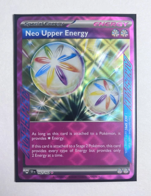 NEO UPPER ENERGY 162/162 Ace Spec Rare Temporal Forces Pokemon TCG NM ...