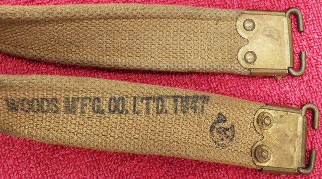 WW1 PATT 1908 Webbing .303 Lee Enfield Rifle SLING Strap P08 WOODS ...