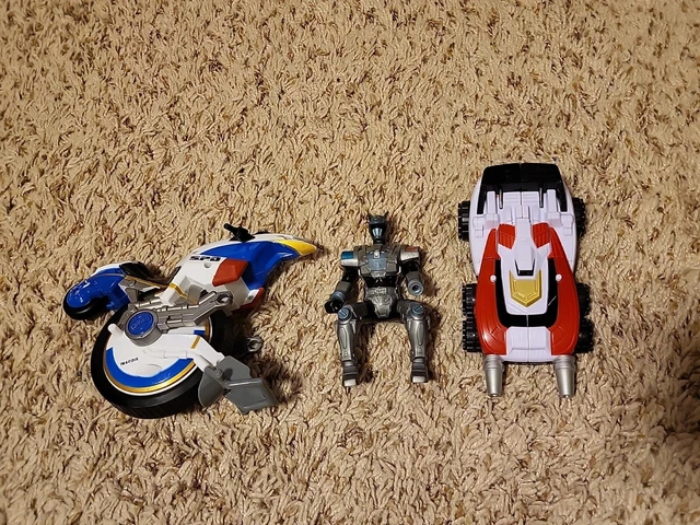 POWER RANGERS SPD DELTA RUNNER ZORD Vehicle& Blue Uni-cycle& Rider 2014 ...