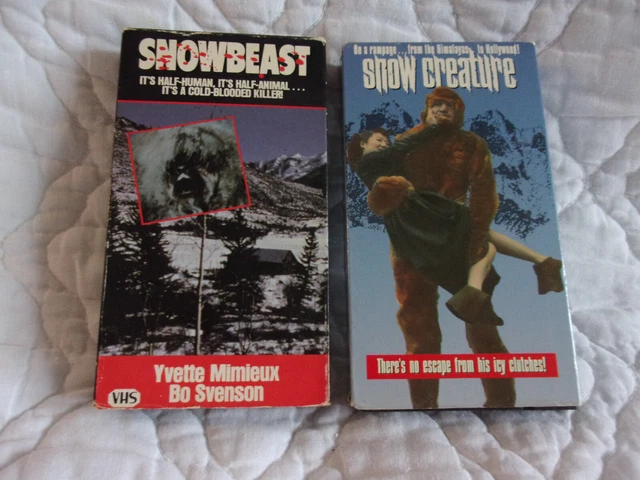SNOWBEAST + SNOW Creature Vhs Yeti Himalayas Ski Resort Colorado Horror ...