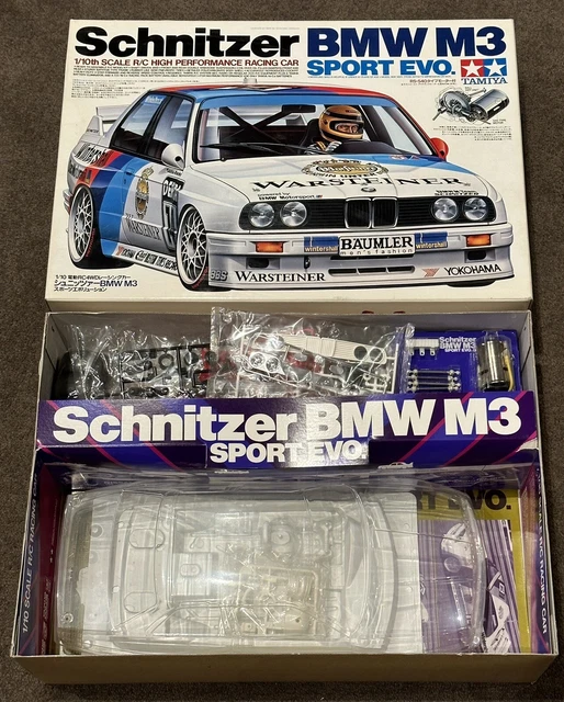 TAMIYA SCHNITZER BMW M3 Sport EVO Kit 58112 NIB RARE 1/10 Scale E30 DTM ...