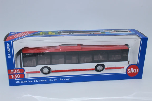 SIKU 3734 BUS Urbain MAN Lions-City Super Série 1:50 Neuf Emballage D ...