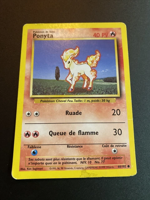 CARTE POKÉMON PONYTA 1995 N148 EUR 10,00 - PicClick FR