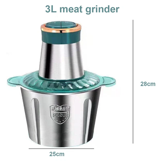 3L ELECTRIC MEAT Grinder Mincer Mixer Home Blender Mini Food Chopper ...