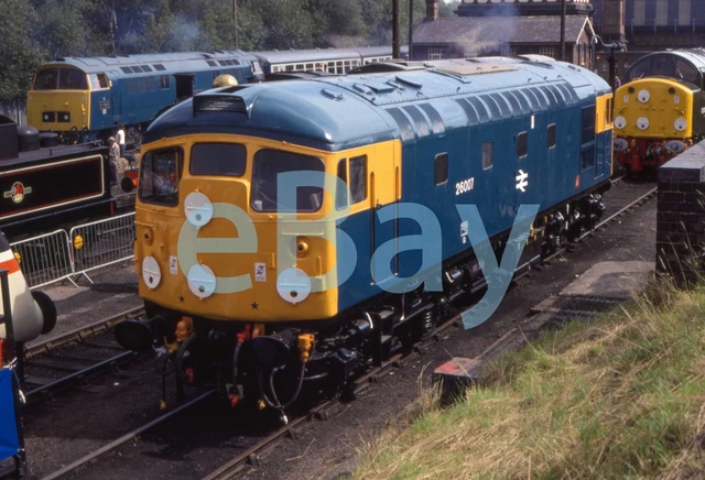 35MM RAILWAY SLIDE of Class 26 26007 @ Barrow Hill Copyright to Buyer £ ...