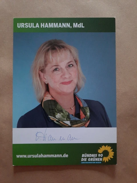 URSULA HAMMANN BÜNDNIS 90 Die Grünen EUR 1,00 - PicClick DE