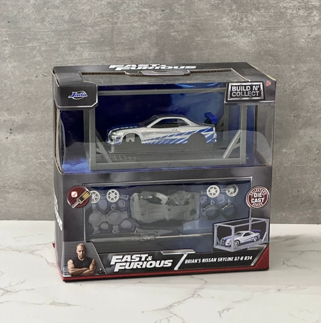 JADA TOYS FAST & Furious Brian's Nissan Skyline GT-R R34 Build n ... JADA TOYS FAST & Furious Brian's Nissan Skyline GT-R R34 Build n ...