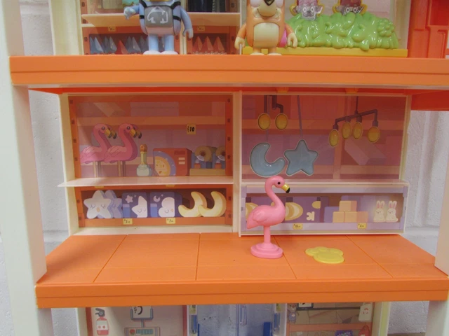 BLUEY HAMMERBARN SHOPPING Playset Lights and Sounds & Family Car Bingo ...