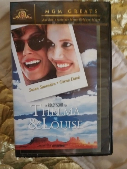VHS-MGM THELMA & Louise - VHS/Action/Geena Davis/Susan Sarandon/Harvey ...