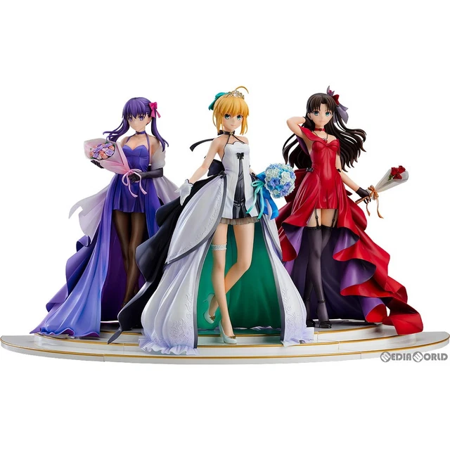 FIGURINE SABER TOHSAKA Rin Et Okakarin Matou Sakura 15Th Fête Robe ...