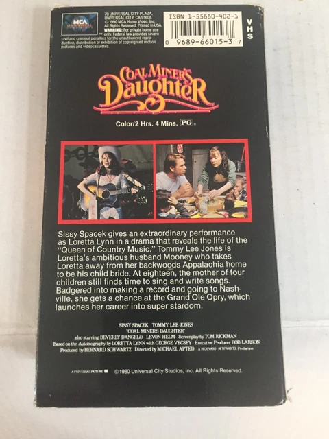 COAL MINER'S DAUGHTER Sissy Spacek VHS tape Ships Same Day With ...