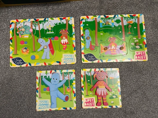 CBEEBIES IN THE Night Garden Wooden Puzzle Bundle £20.00 - PicClick UK