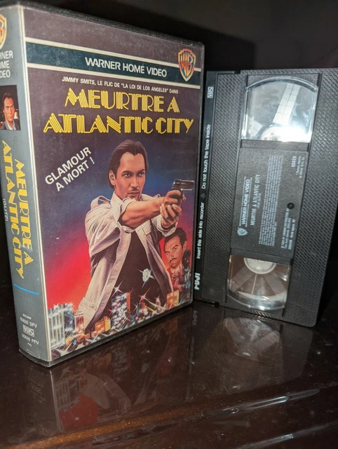 RARE VHS K7 MURDER ATLANTIC CITY WARNER HOME 1989 Jimmy Smits Video ...