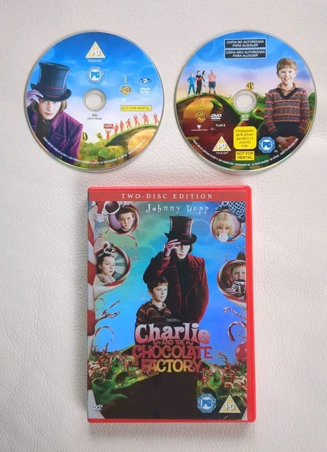 CHARLIE AND THE Chocolate Factory (DVD Region 2 Two Disc 2005) Johnny ...