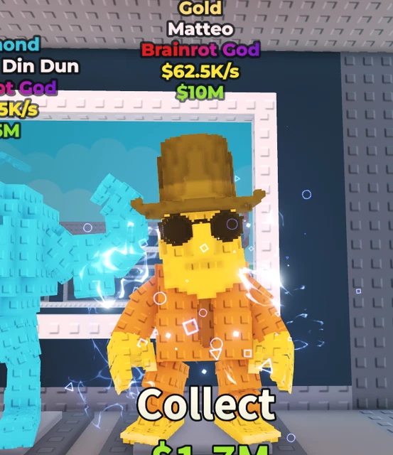 🌟ROBLOX STEAL A Brainrot *Gold Matteo* Brainrot God🌟Cheap $4.16 ...