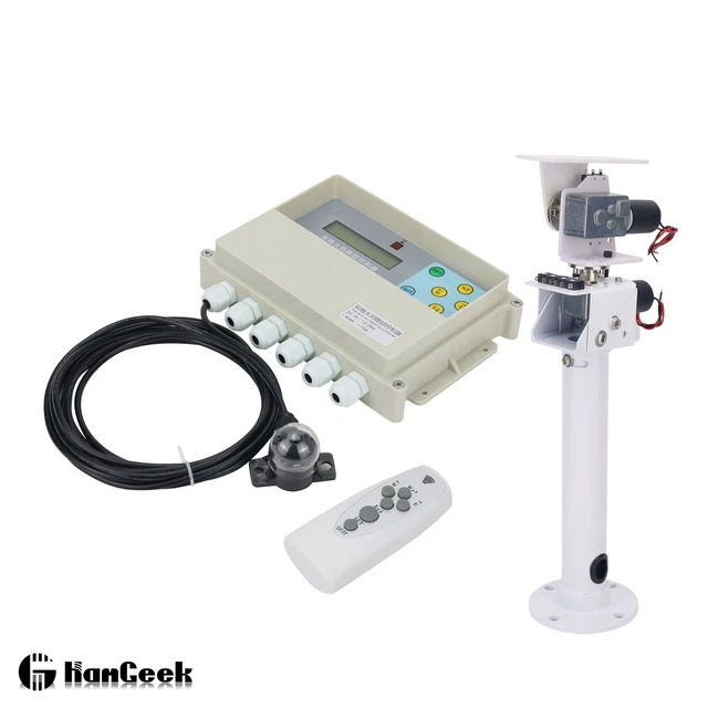 DUAL AXIS SOLAR Tracker Controller w/ Remote Control & DC 2 Axis Gimbal ...