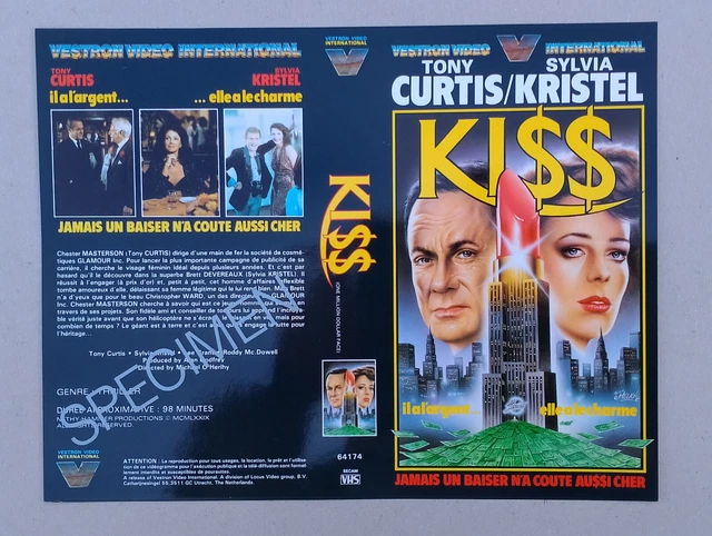 JAQUETTE VHS - Kiss - Vhs Sleeve - Tony Curtis - Sylvia Kristel - Vestron Video EUR 7,00 ...