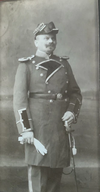 OFFIZIER UNIFORM PARADEUNIFORM Deutsches Kaiserreich 1900 Atelier Ferd ...