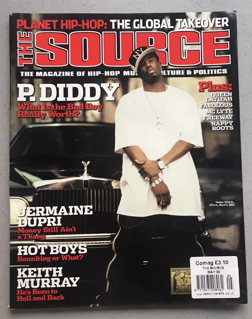 THE SOURCE MAGAZINE #164 May 2003- HIGHLY COLLECTABLE- P Diddy Cover ...