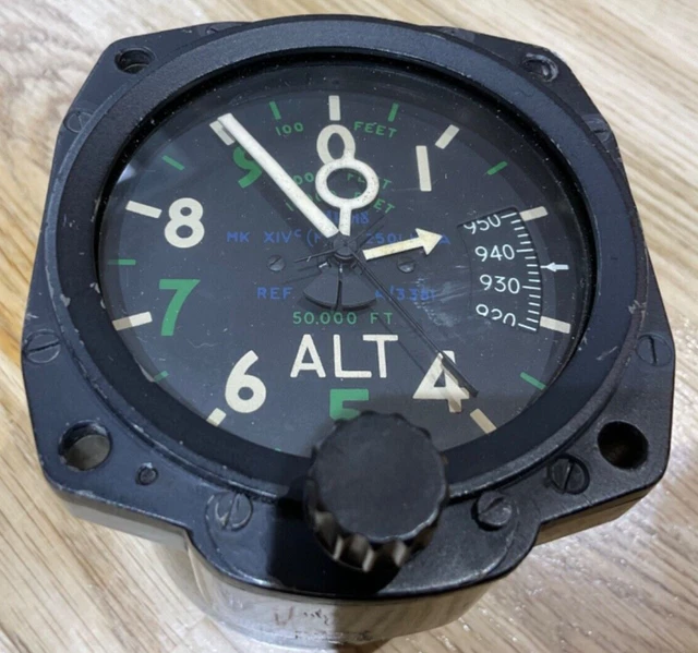 VINTAGE RAF AIRCRAFT Altimeter Mk14C - 6A/3381 £59.95 - PicClick UK