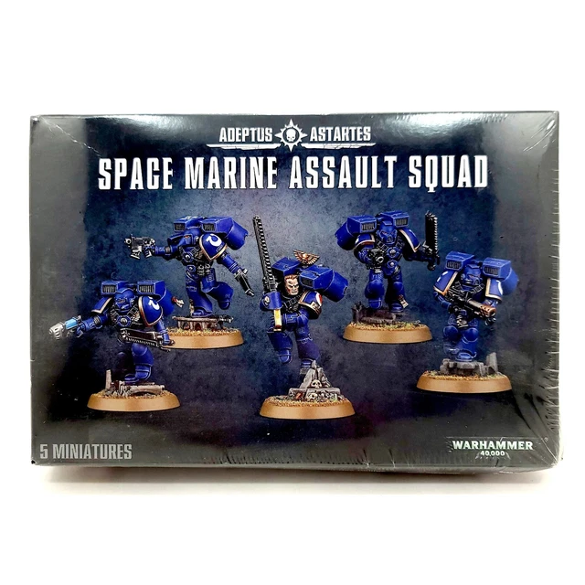 VINTAGE SPACE MARINE Assault Squad Warhammer 40K Adeptus Astartes First ...