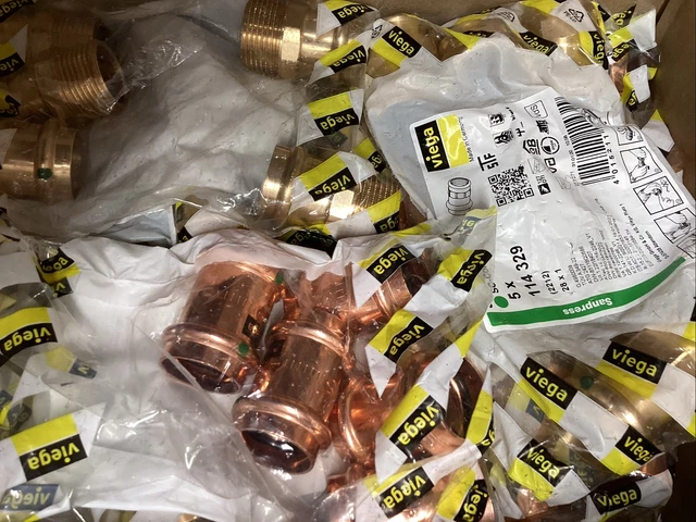 80 ORIGINAL VIEGA Profipress/ KUPFERPRESS Fittinge 28mm( alle OVP) 👍👍👍 ...