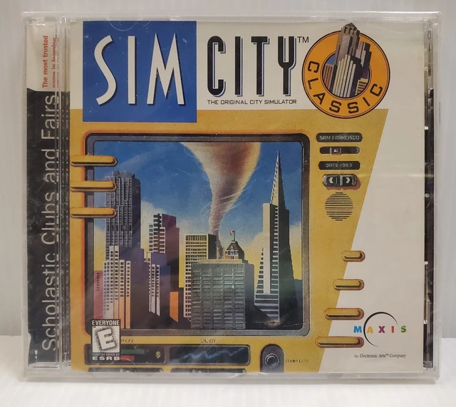 SIM CITY GAME PC CD-ROM 1996 Win & Mac Simulator NOS Classic Collectors ...