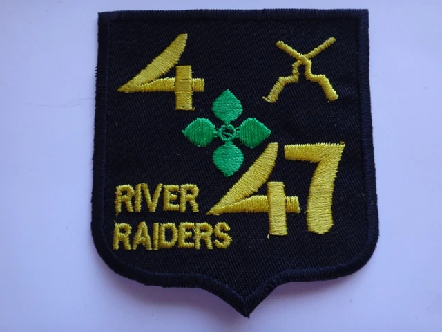 VIETNAM WAR US 4th Battalion 47th Infantry Regiment RIVER RAIDERS Patch ...