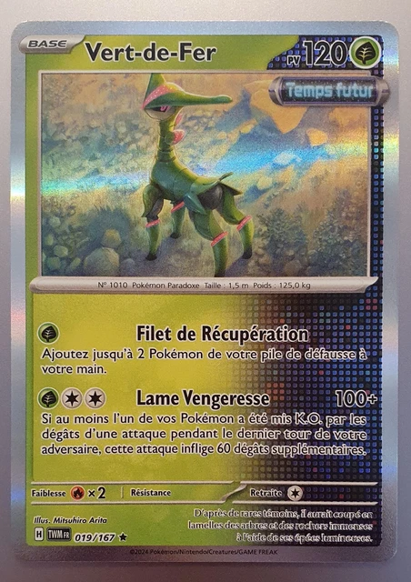 CARTE POKÉMON VERT-DE-FER 019/167 Holo EV06 Mascarade Crépusculaire Fr ...
