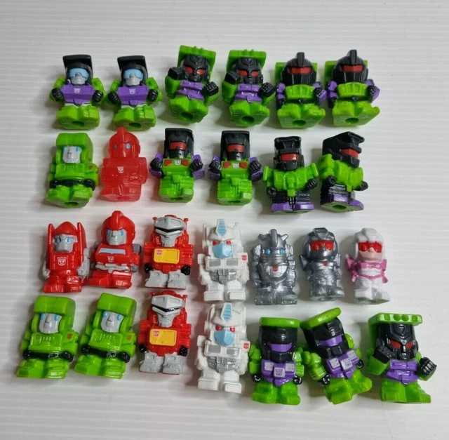 OOSHIES TRANSFORMERS PENCIL Toppers LOT 2 BUNDLE OF 26 Action Figures ...