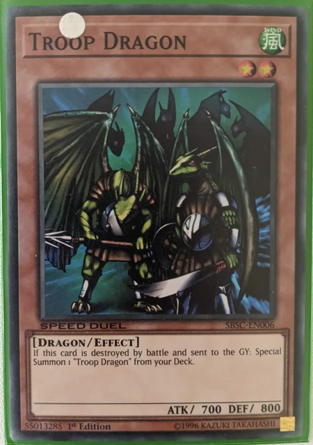 YUGIOH TROOP DRAGON Super Rare SBSC-EN006 Speed Duel $2.95 - PicClick AU