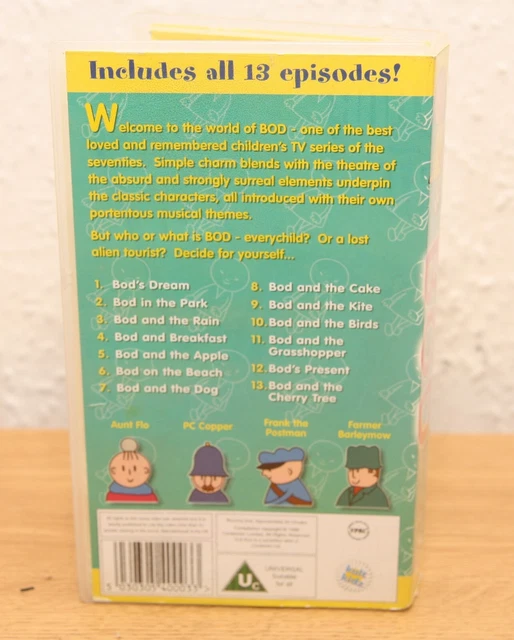BOD CLASSIC 70'S SERIES ALL 13 EPISODES RARE VHS VIDEO Vintage Movie UK ...