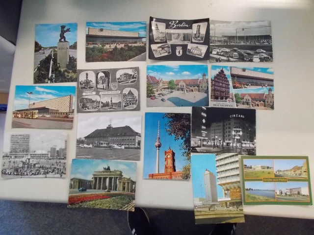 VINTAGE CARTOLINE/CARTOLINE ILLUSTRATE Città & Architettura, 15 Pezzi ...