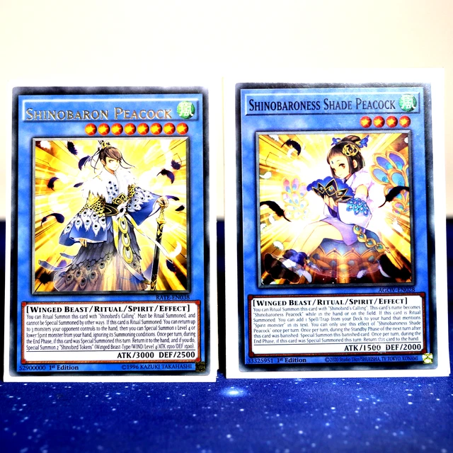 YUGIOH SHINOBIRD DECK Core inglese. Abbinamento rarità. Rituale ...