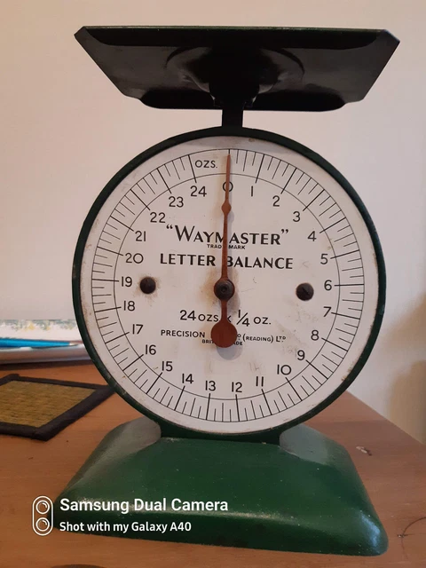 VINTAGE WAYMASTER PRECISION Postage Scales 1950’s Green Original £80.00 ...