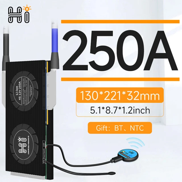 LIFEPO4 4S 12V 30A-250A Smart BMS Common Port w/ Balance Bluetooth Module / UART EUR 51,62 ...