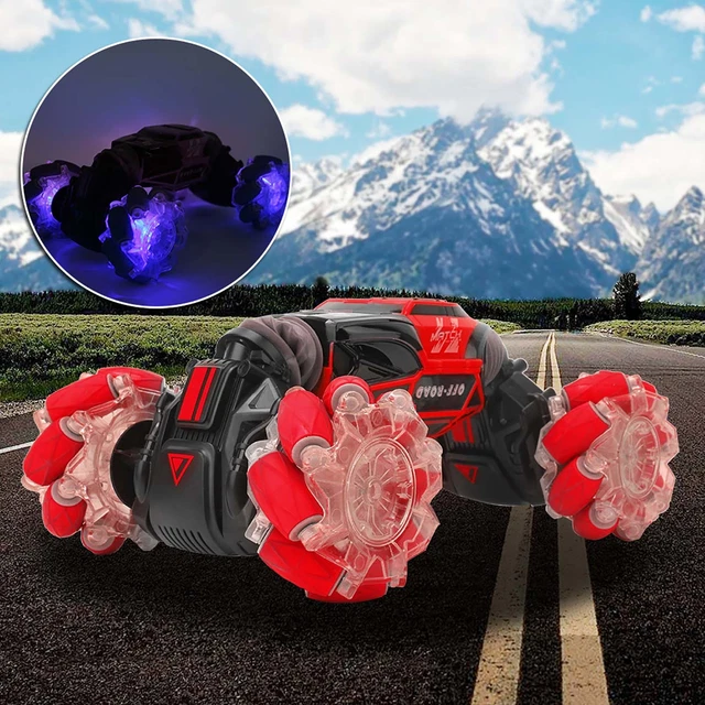 (RED)ELECTRIC REMOTE CONTROL 4-Wheel Stunt Car Toy Sensor 1:16 UD21 DT ...