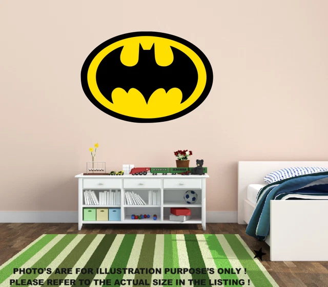 BATMAN LOGO WALL Art Sticker Decal Graphic Mural Boys Bedroom Toolbox ...